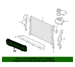 2018-2023 Volkswagen Radiator Shutter Assembly 3CM-122-321-A | OEM ...