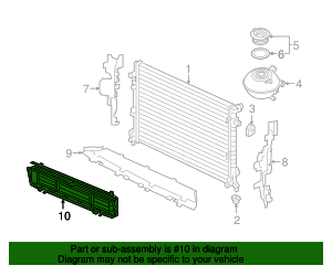 2018-2024 Volkswagen Radiator Shutter Assembly 3CM-122-321-A | OEM Parts Online