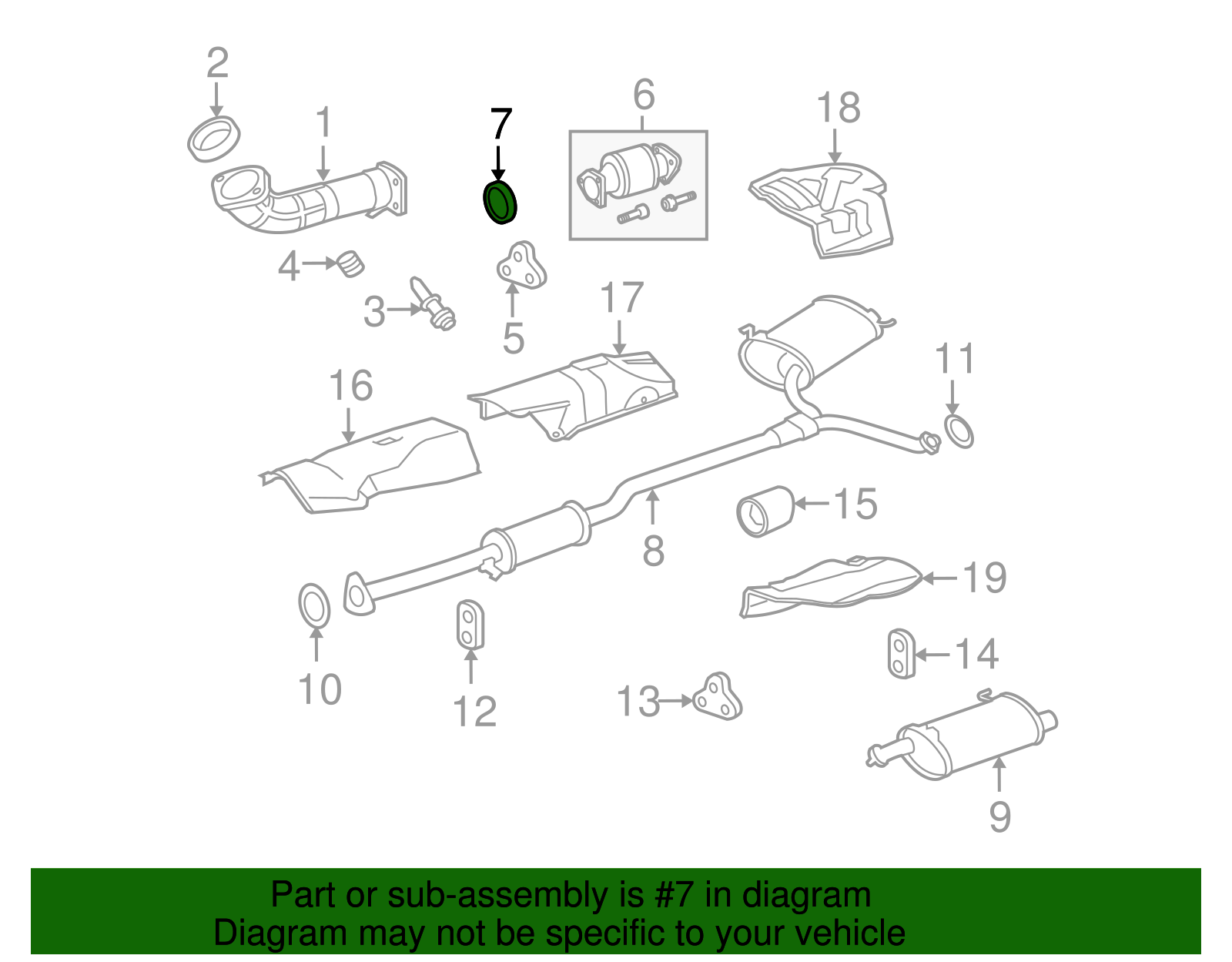 1995-2025 Acura Catalytic Converter Gasket 18302-SP0-003 | Acura Parts ...