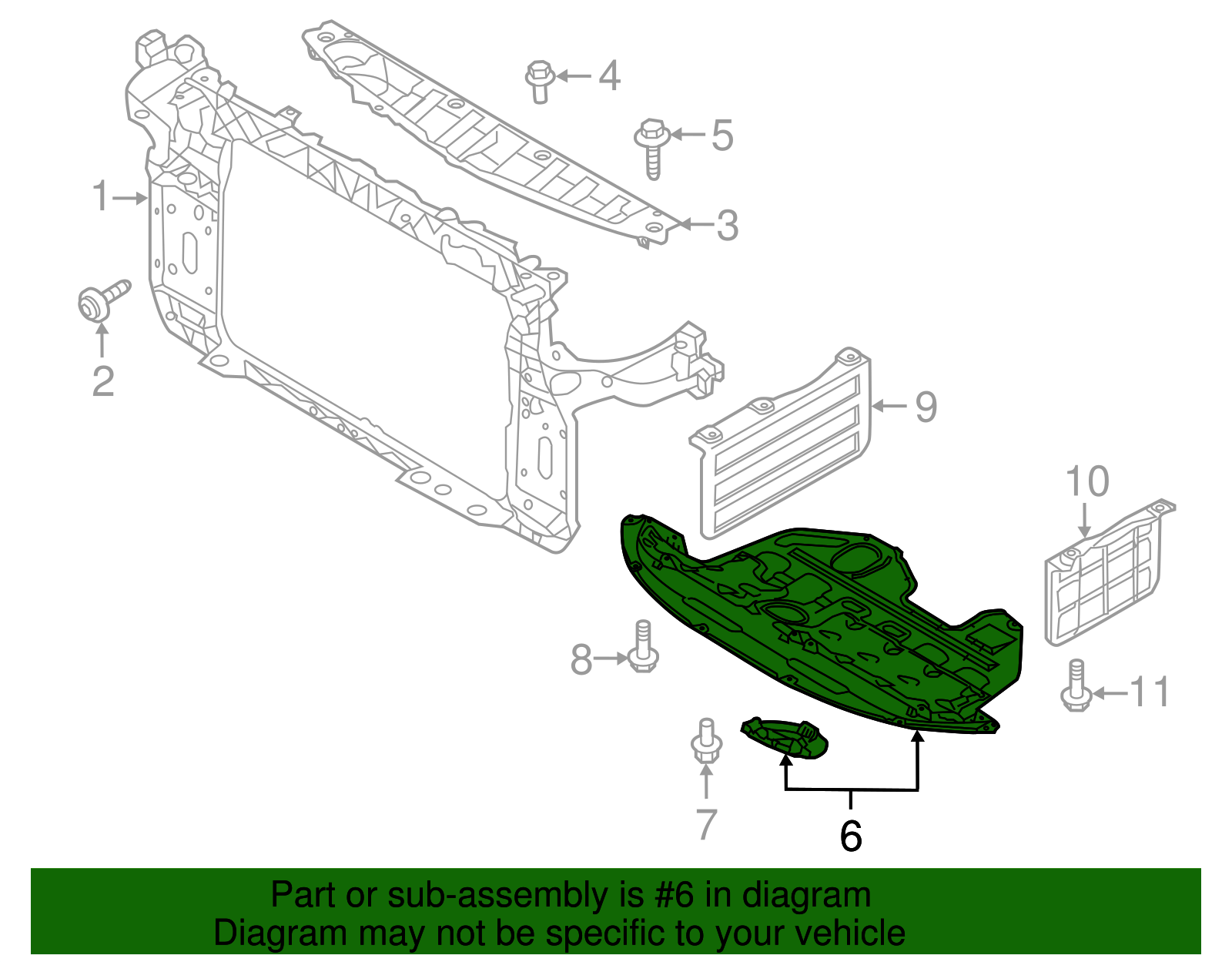 2011-2013 Kia Sportage | Under Cover | 29110-3W500 | Kia Auto Parts