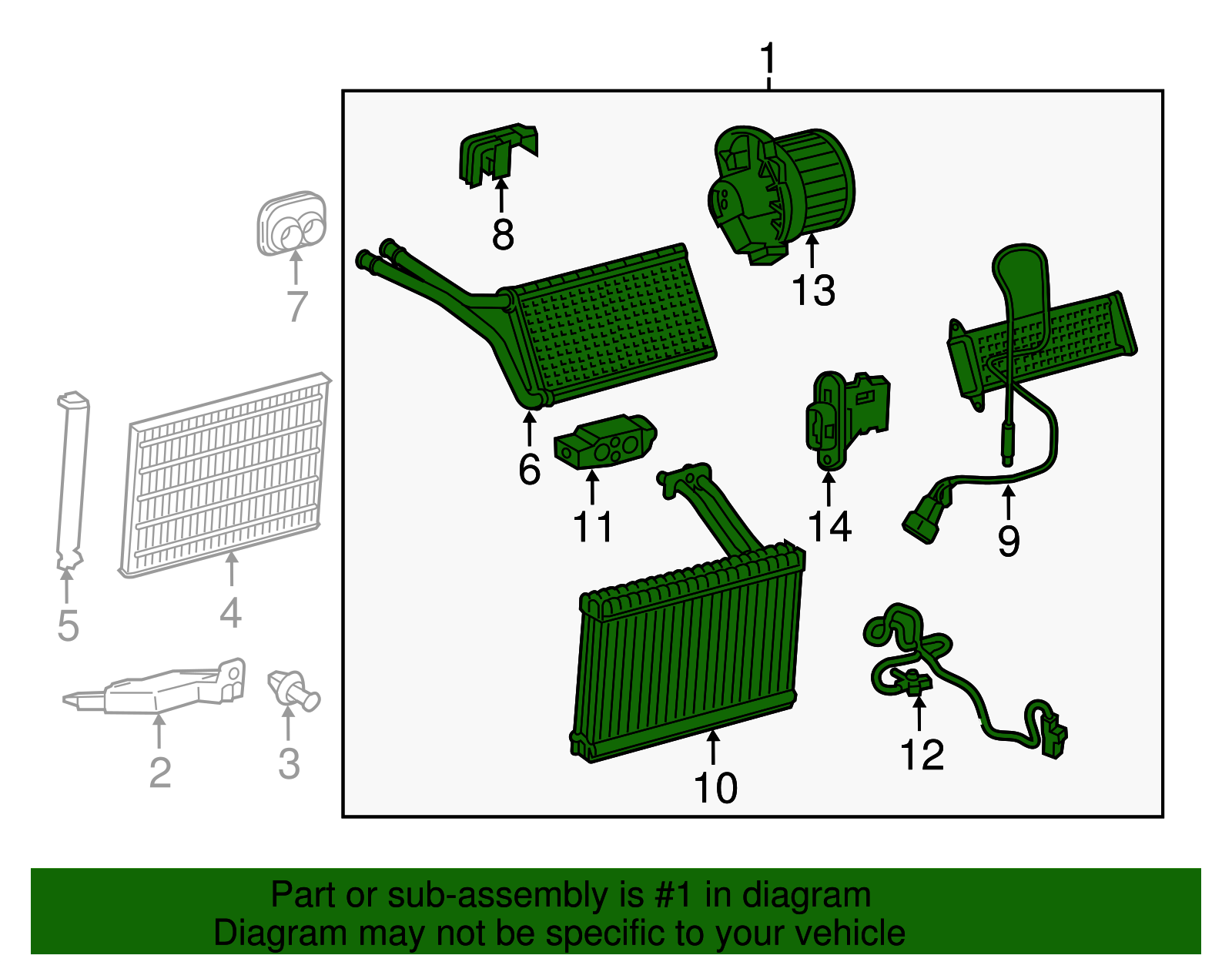2012-2015 Scion iQ 2012-2015 Scion iQ - Evaporator Assembly 87010-74180 ...