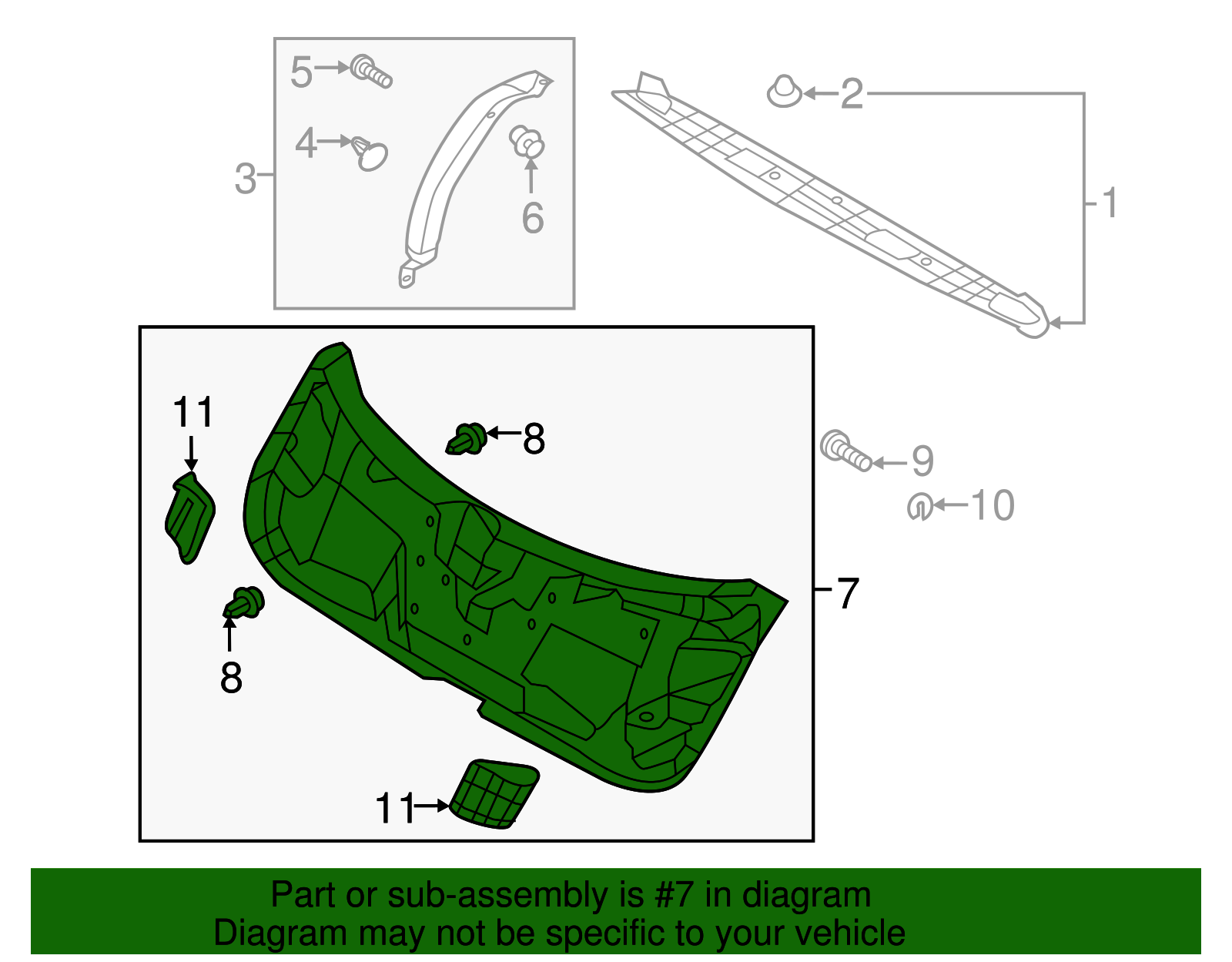 81750-G3000-TRY - High-Quality Liftgate Trim for 2018-2020 Hyundai ...