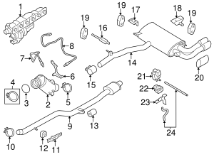 18308648217 - 2016-2018 BMW X4 Front Pipe (18-30-8-648-217) | BMW of ...