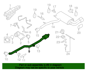 18308648217 - 2016-2018 BMW X4 Front Pipe (18-30-8-648-217) | BMW of ...