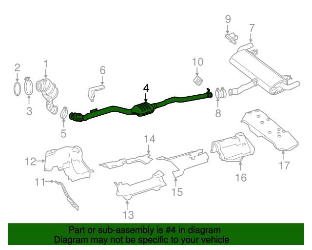 253-490-69-01 - Intermediate Pipe 2018-2020 Mercedes-Benz | Mercedes ...