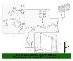 2020-2022 Cadillac XT5 Passenger Side Radiator Air Side Seal 84672585 ...