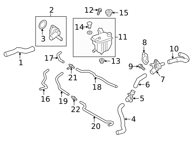 2003-2024 Toyota Engine Coolant Temperature Sensor 89422-33030 | OEM ...