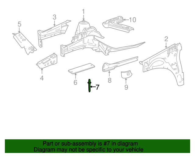 002-990-94-97-64 - Fender Rail Rivet 2006-2012 Mercedes-Benz | Mercedes ...