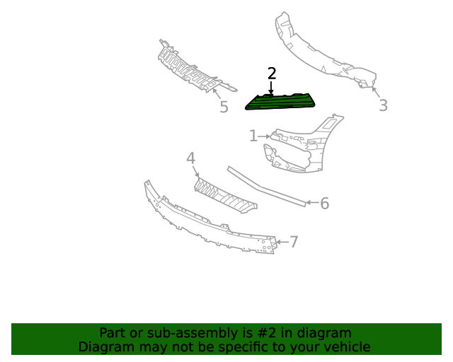 290-885-05-01 - Bumper Cover Support Rail Bracket 2019-2023 Mercedes ...
