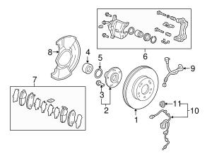 2012-2021 Honda Hub Assembly, Front 44600-T0B-A00 | HondaPartsHQ