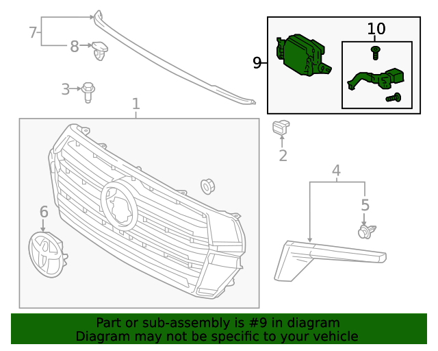88210-48071 - Sensor - 2020-2021 Toyota | OEM Genuine Toyota Parts