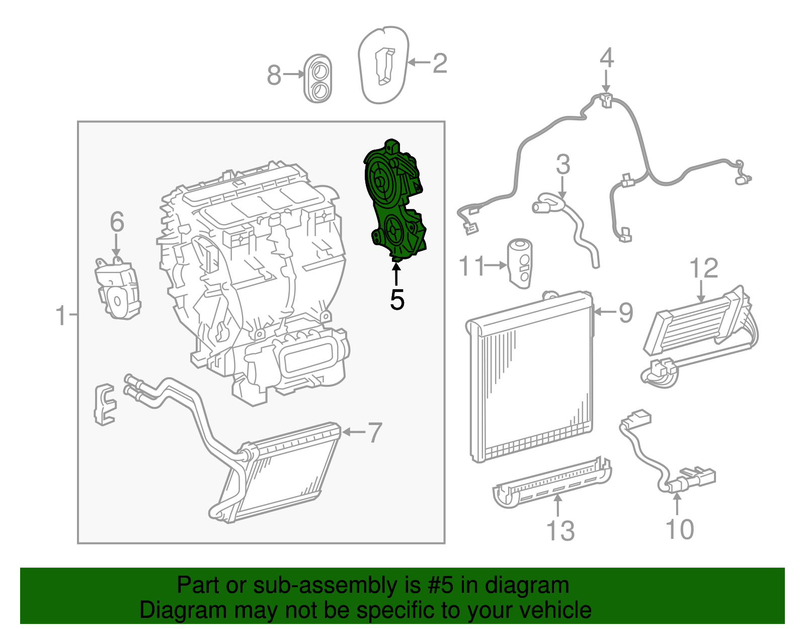 Genuine Toyota HVAC Air Inlet Door Actuator part# 87106-0E140 for 2005 ...