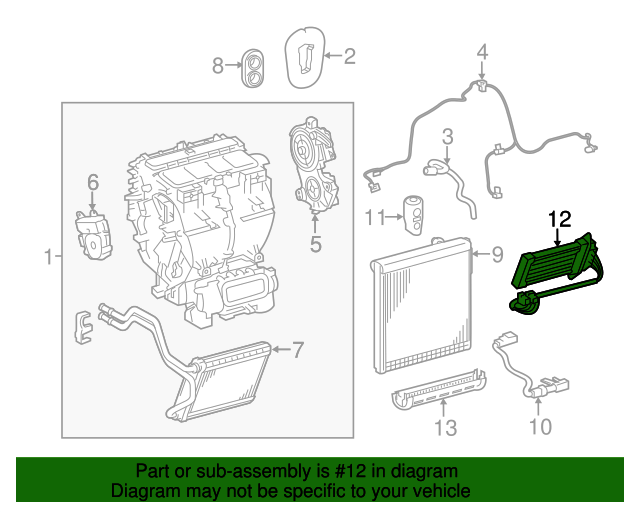 2008-2019 Toyota Highlander Heating Unit 87710-0E020 | Toyota Parts