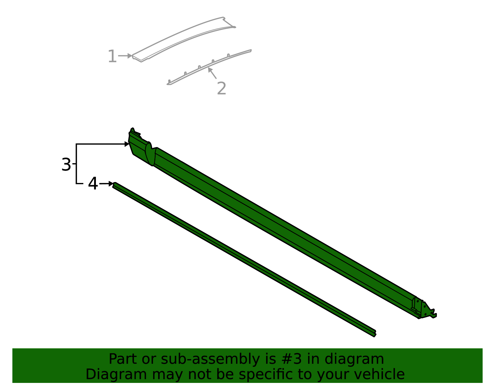 2021-2024 Ford Bronco Sport Rocker Molding M1PZ-7810177-A | Ford OEM ...