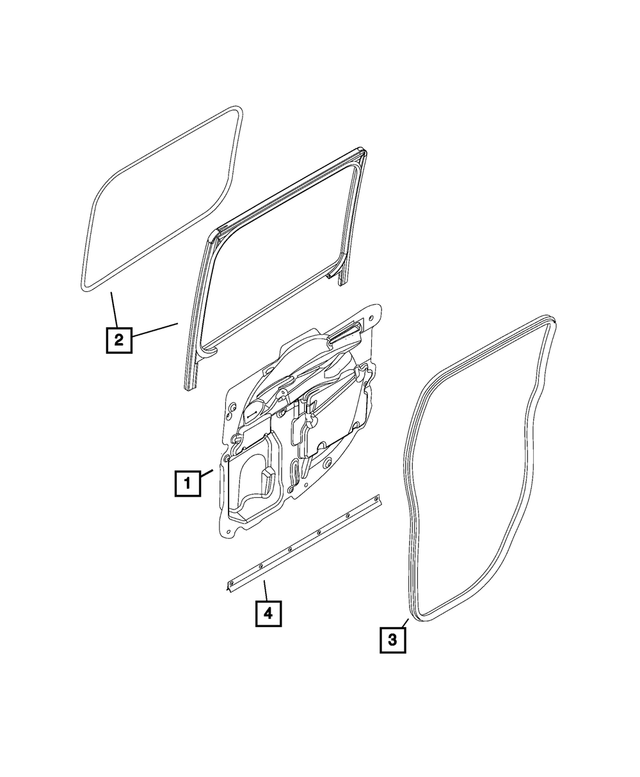 2015-2022 Ram ProMaster City Rear Door Watershield, Left 68359658AA ...