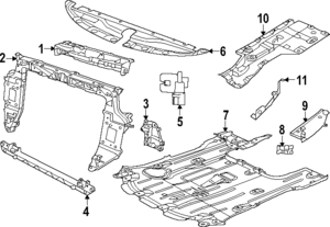 2017-2024 Chrysler Radiator Support 68292241AB | Mopar Parts Canada