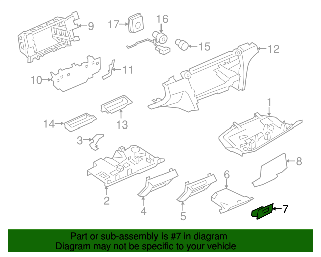 Genuine BMW 51-45-9-172-519 | Glove Box Handle | FREE Shipping on Most ...
