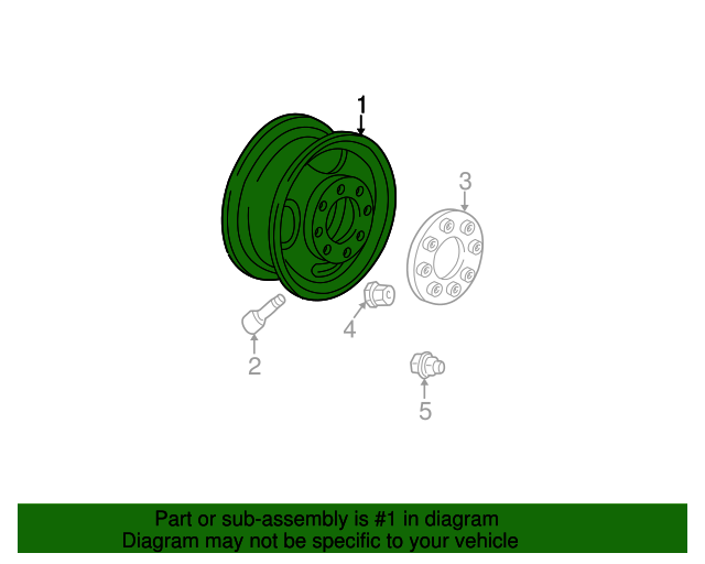 1984-2002 GM 16x6-Inch White Wheel 09593148 GM | GMPartsDirect.com