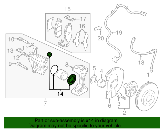 2017-2020 Mitsubishi Seal Kit 4605B982 | QuirkParts