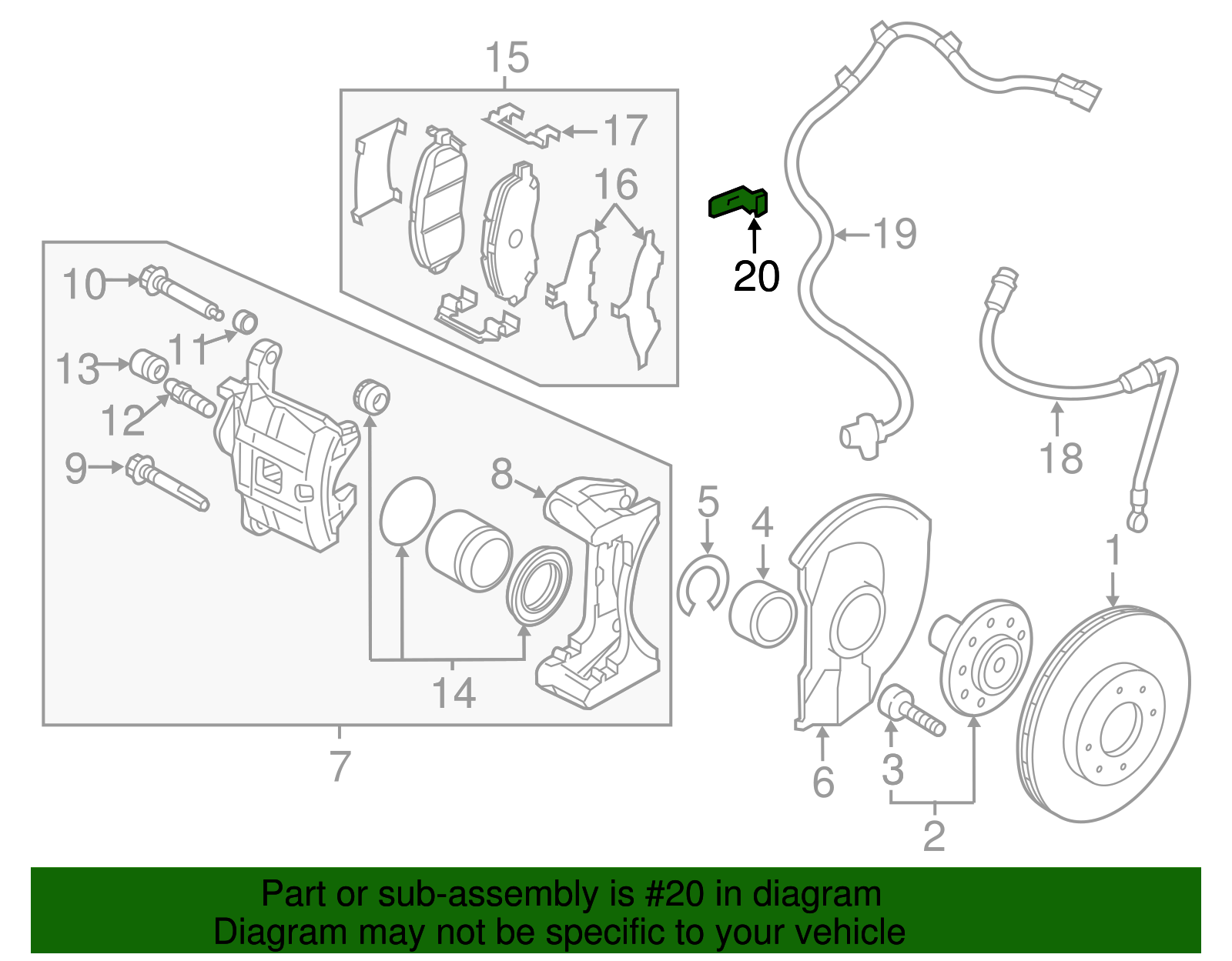 2007-2024 Mitsubishi ABS Sensor Clip 4670A018 | OEM Parts Online