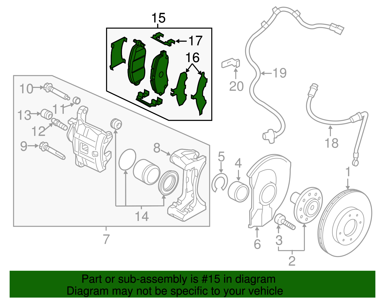 2021-2024 Mitsubishi Outlander Sport Brake Pads 4605C324 | Mitsubishi ...