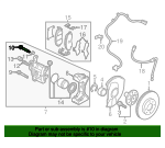 2001-2024 Mitsubishi Disc Brake Caliper Pin MR475896 | Mitsubishi Parts ...