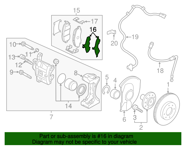 4605A383 - Brake Pads Shim 2007-2024 Mitsubishi | Mitsubishi Direct Parts