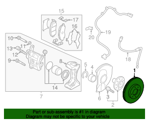 2007-2024 Mitsubishi Disc Brake Rotor 4615A178 | Mitsubishi Parts Warehouse