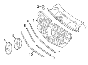 2016-2023 Mercedes-Benz Metris Sight Shield 447-885-02-36-9051 | MB ...