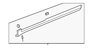 2007-2017 GM Black Passenger Side Rocker Panel Front Molding 20767208 ...