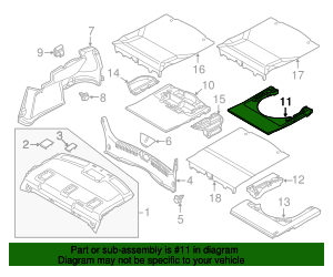 2014-2021 Mazda 6 Floor Cover GJR9-68-8MXA | RealMazdaParts.com