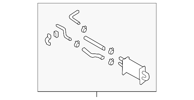 2006-2010 Hyundai Sonata Oil Cooler Tube 57550-3K100 | OEM Parts Online