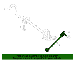 223-323-63-00 - Suspension Stabilizer Bar Link 2021-2024 Mercedes-Benz ...