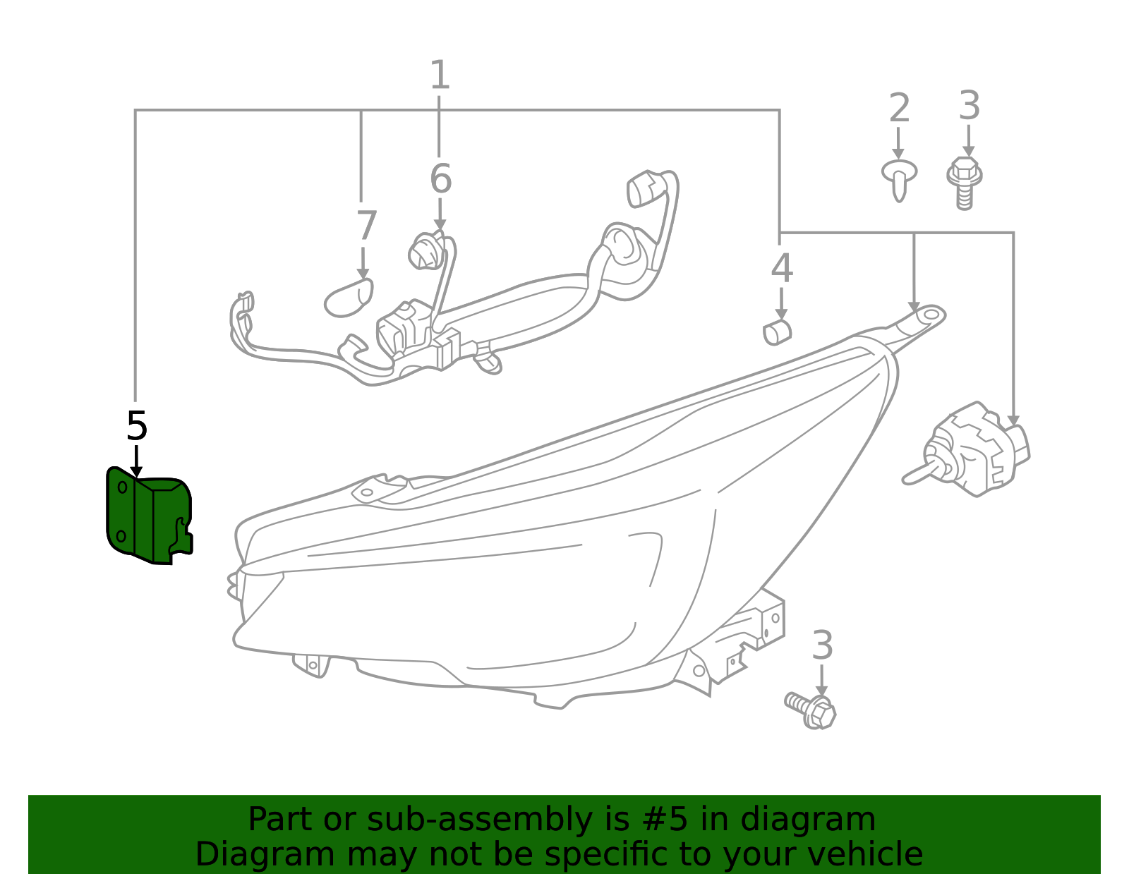 84927XC10A - Headlamp Assembly Bracket 2019-2022 Subaru Ascent | Subaru ...