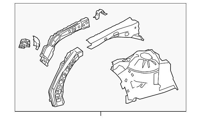 2018-2024 Toyota Camry Apron Assembly 53702-06240 | Toyota Parts Center