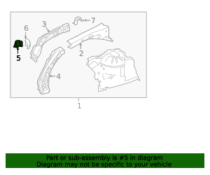 2018-2024 Toyota Camry Front Brace 53835-06130 | Toyota Parts Center