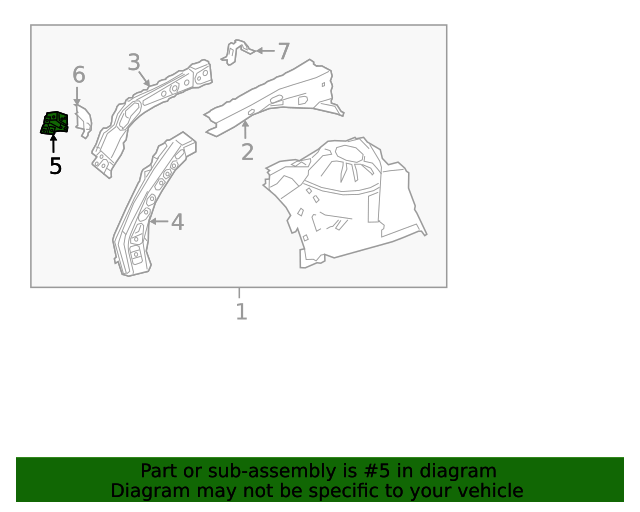 53836-06140 - Front Brace - 2018-2024 Toyota Camry | Sparks Parts