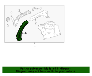 2018-2024 Toyota Front Extension 53708-06010 | Toyota Parts Center