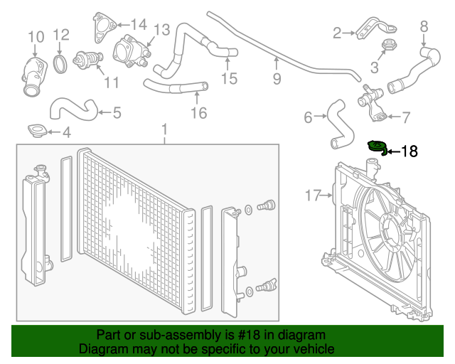 16471-23030 - Engine Coolant Reservoir Cap - 2007-2019 Toyota | OEM ...