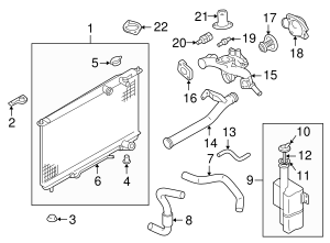 2001-2006 Hyundai Water Outlet 25611-39000 | OEM Parts Online