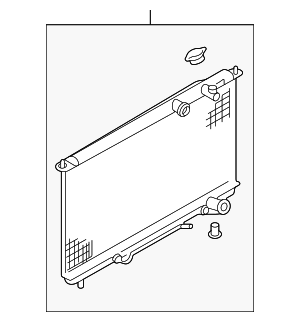 2001-2005 Hyundai Radiator Assembly 25310-39500 | QuirkParts
