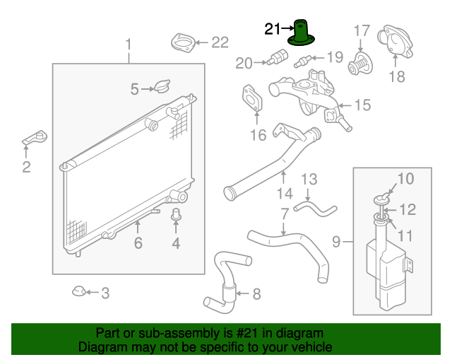 2001-2006 Hyundai Water Outlet 25611-39000 | OEM Parts Online