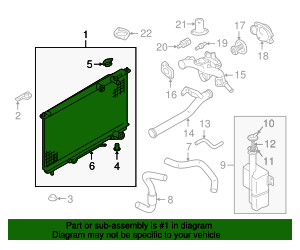 2001-2005 Hyundai Radiator Assembly 25310-39500 | QuirkParts