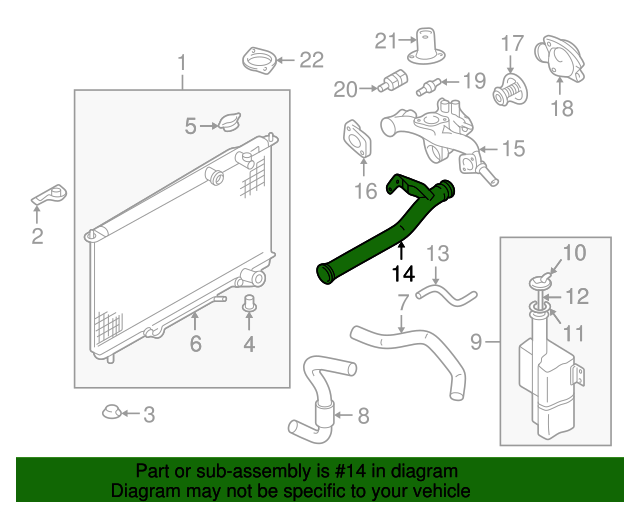 Genuine OEM Pipe Assembly Part# 25461-35701 Fits 2002-2006 Hyundai: Up ...