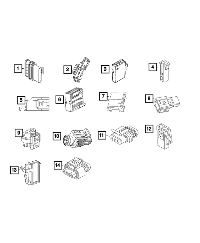 2014-2019 Fiat 500L Electrical Connector 68600680AA | Mopar eStore