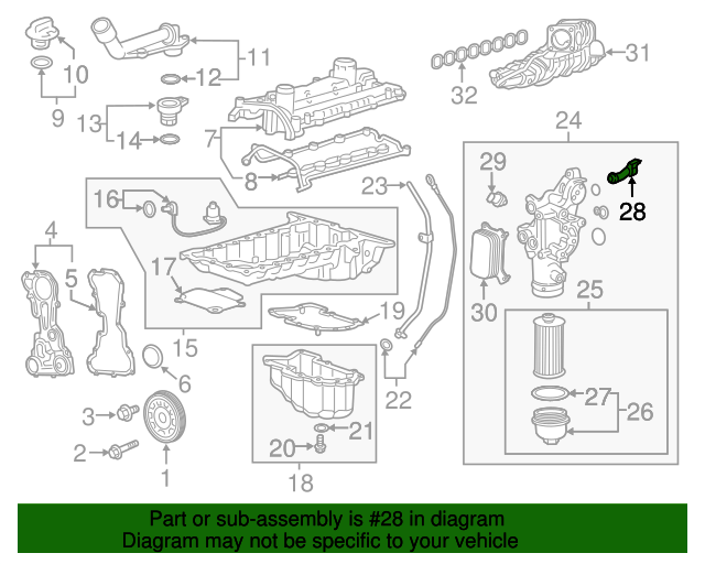 2016-2022 GM Oil Cooler Pipe 55484647 | GMPartsDirect.com