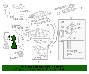 2016-2022 GM Timing Belt Front Cover Seal 24585065 GM | GMPartsDirect.com