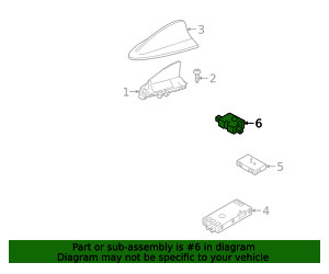 65206832256 - 2019-2023 BMW Radio Antenna Module (65-20-6-832-256 ...
