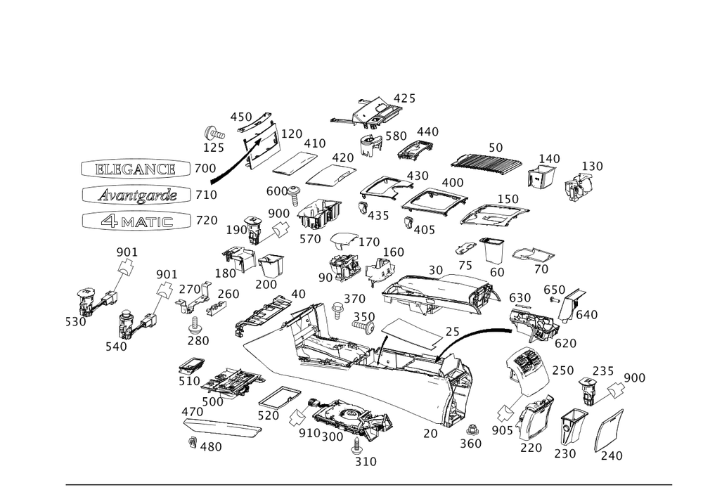 2006-2016 Mercedes-Benz Strip 212-690-69-62 | MB OEM Parts