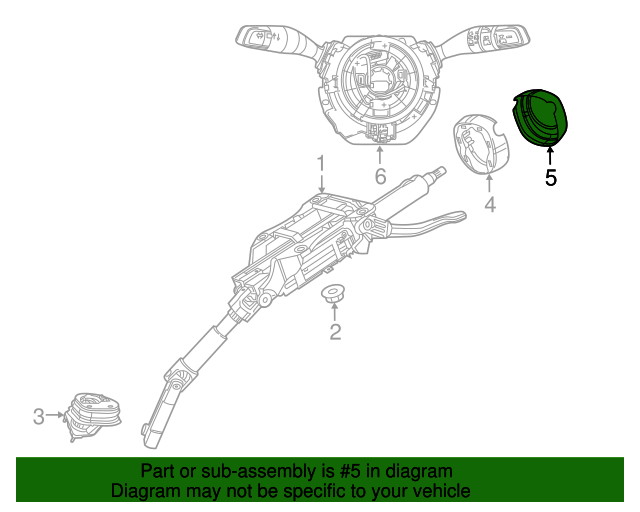 2017-2024 Chrysler Steering Column Cover 5RL41DX9AE | Mopar Parts Canada